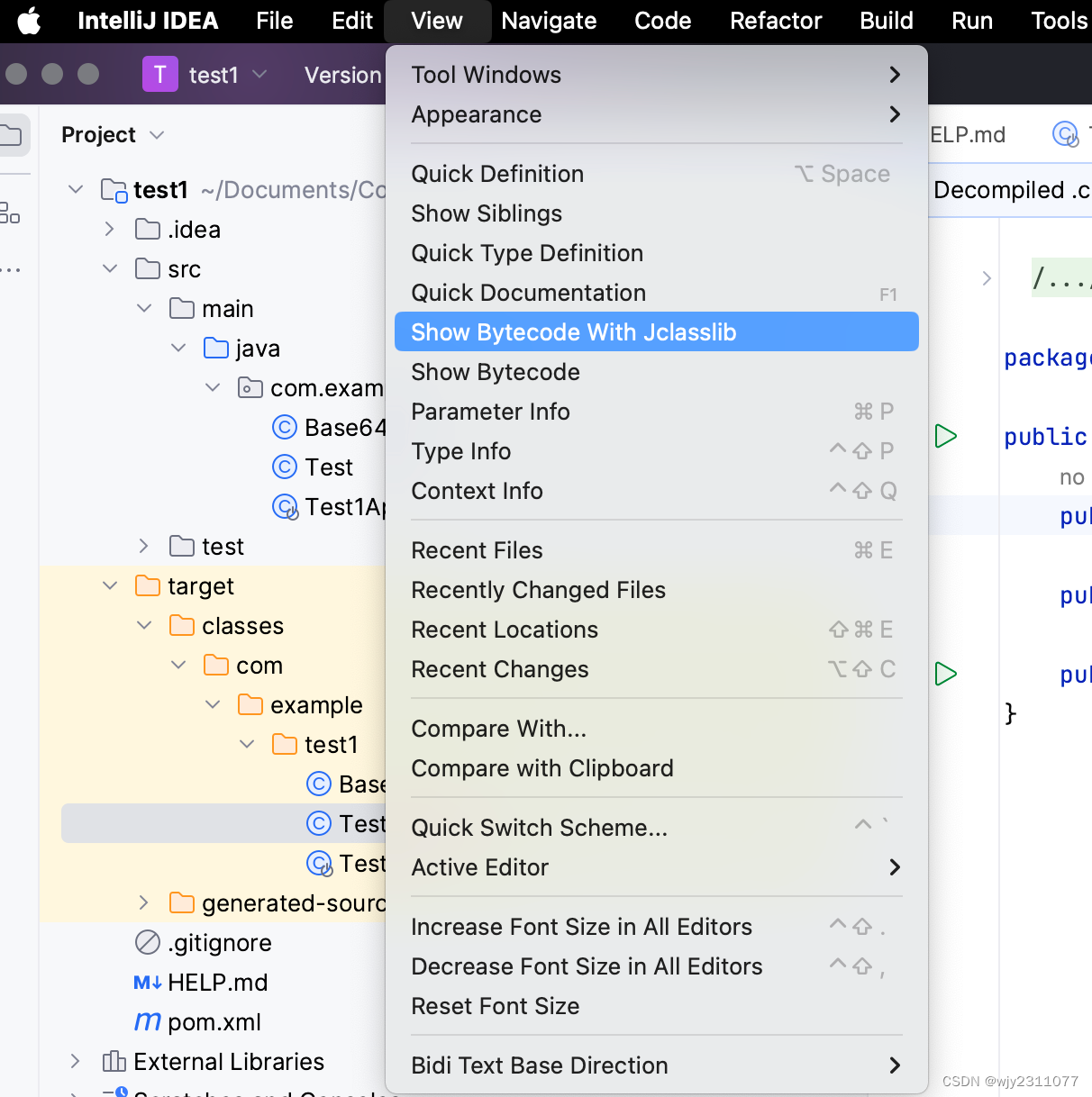 Java的反编译：直接修改class字节码文件_jclasslib修改class文件-CSDN博客