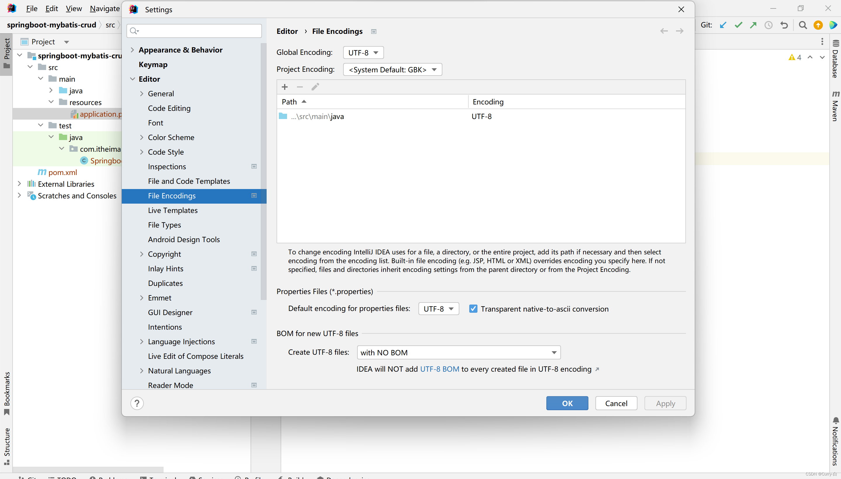解决SpringBoot框架中的application.properties注解中文乱码问题_如何修改spring boot中配置文件application.properties的编码格式 ...