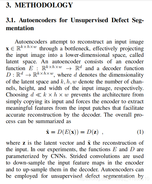 论文阅读笔记《Improving Unsupervised Defect Segmentation by Applying Structural Similarity To ...