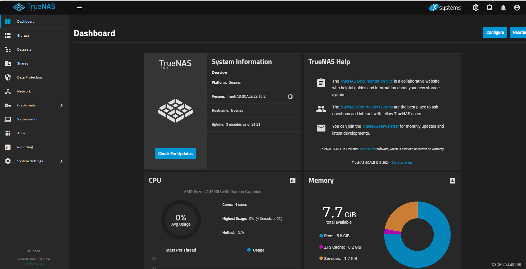 TrueNAS怎么设置中文，最新2024版本安装详细说明_linux_skd8999-华为开发者空间