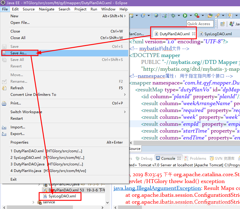 SSM时遇到的异常（8）——IllegalArgumentException: Result Maps collection already contains value...DAO ...