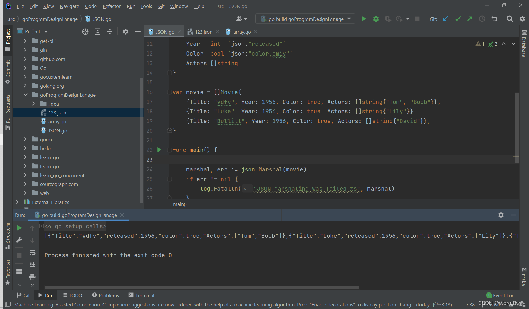 Go语言复合数据类型之JSON_json.marchal-CSDN博客