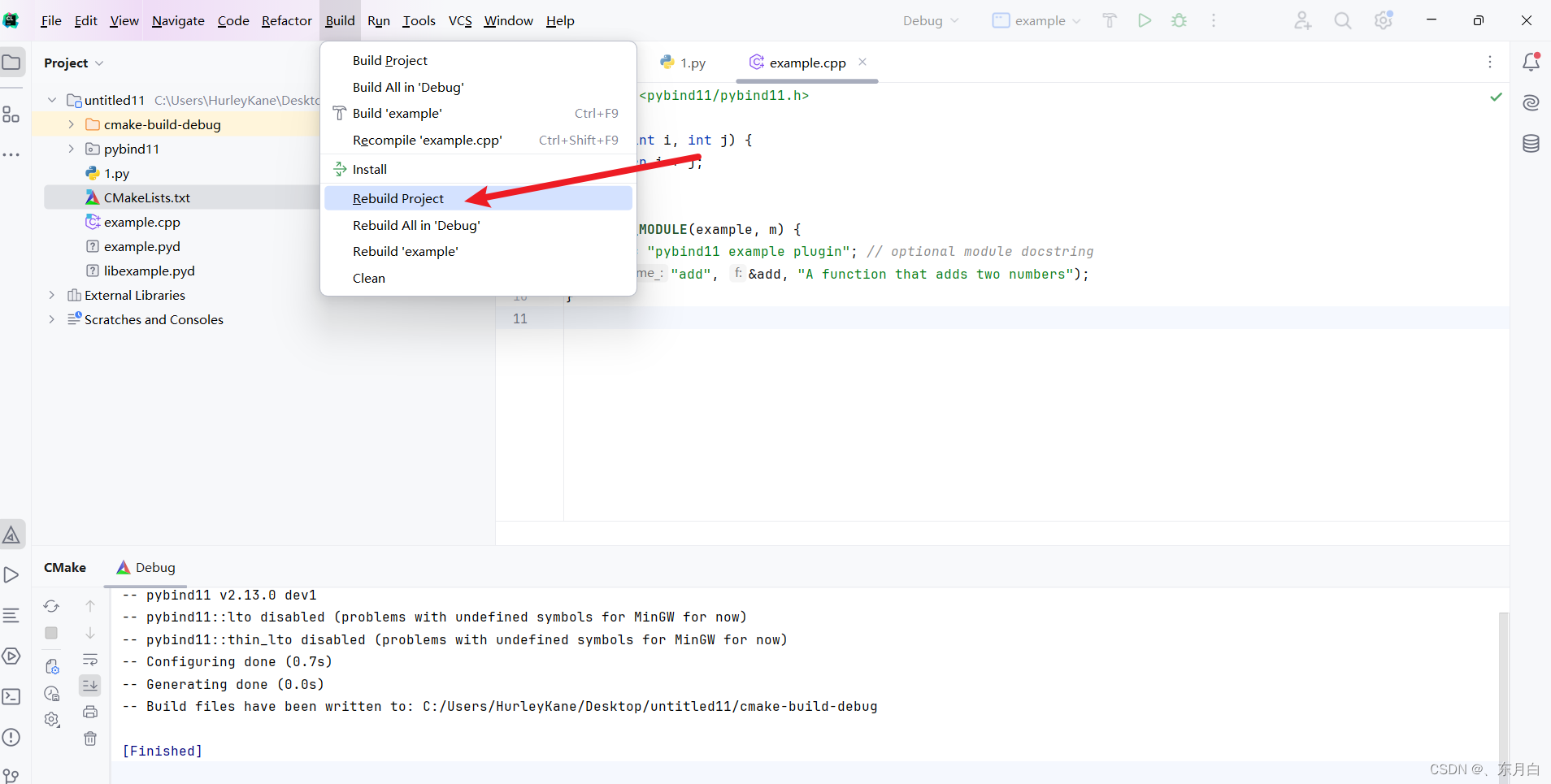 [python C/C++混合编程]Windows下pybind11在CLion中的配置方式_pybind11 windows-CSDN博客