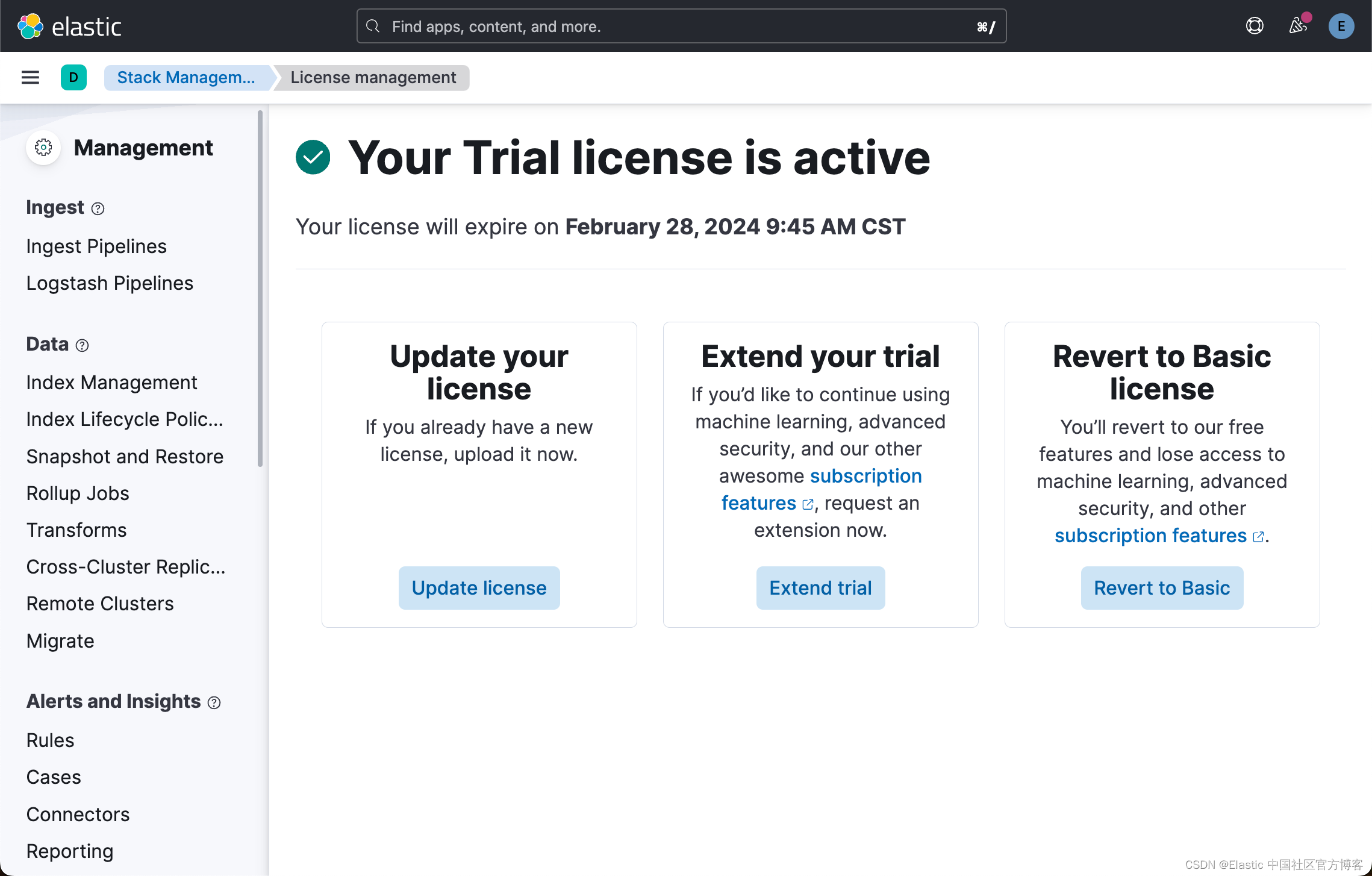 Elasticsearch：如何为 Elastic Stack 配置 AI Assistant_elastic stack observability-CSDN博客