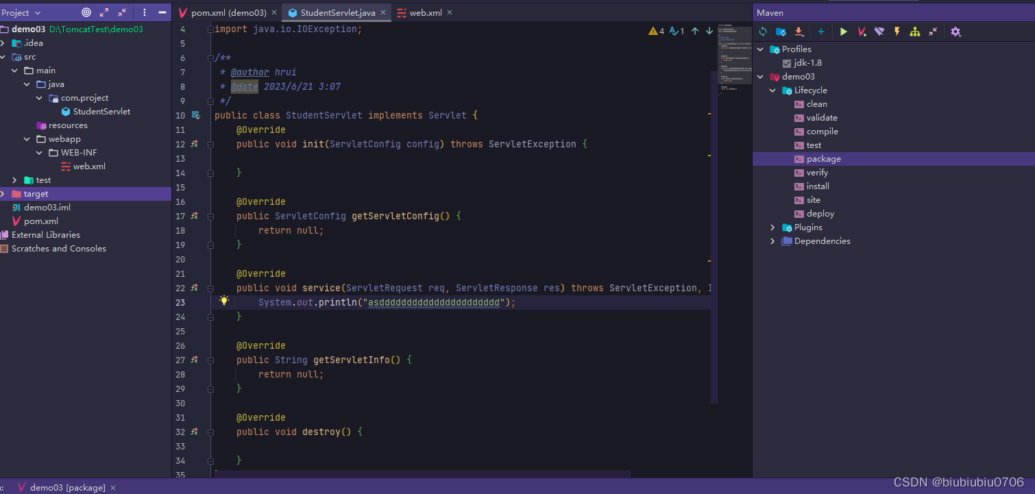 Servlet规范maven创建webapp项目_servletwebapp-CSDN博客
