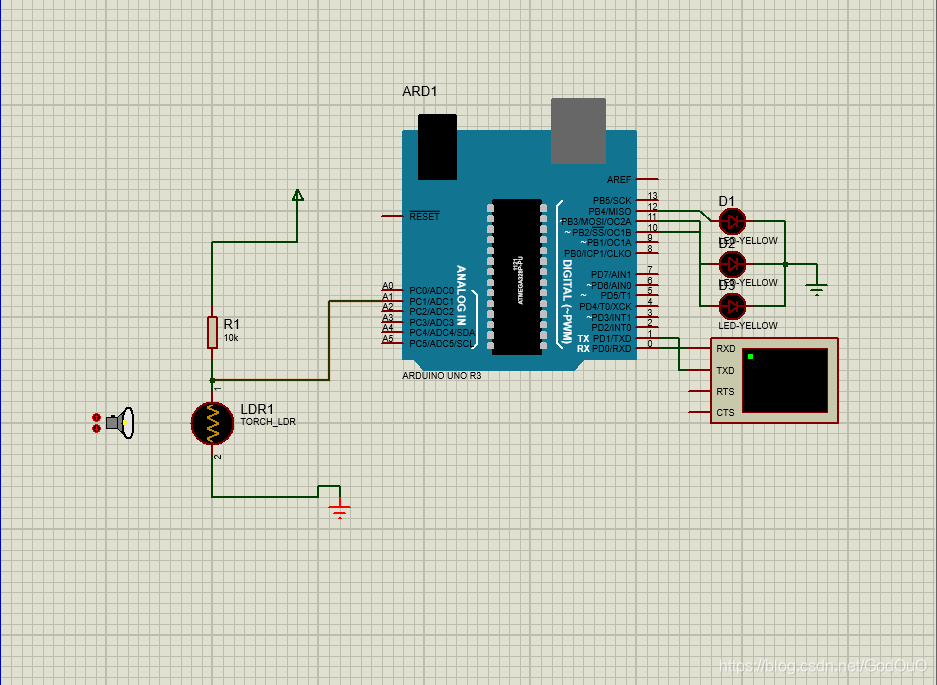 Arduino&Proteus 8 Professional——(光敏电阻)for Neuedu_proteus中光敏电阻读取的是什么-CSDN博客