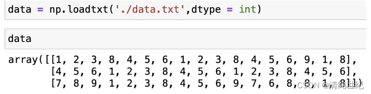 np读取txt、csv文件的数据_data = np.loadtxt(file, dtype=np.float)-CSDN博客