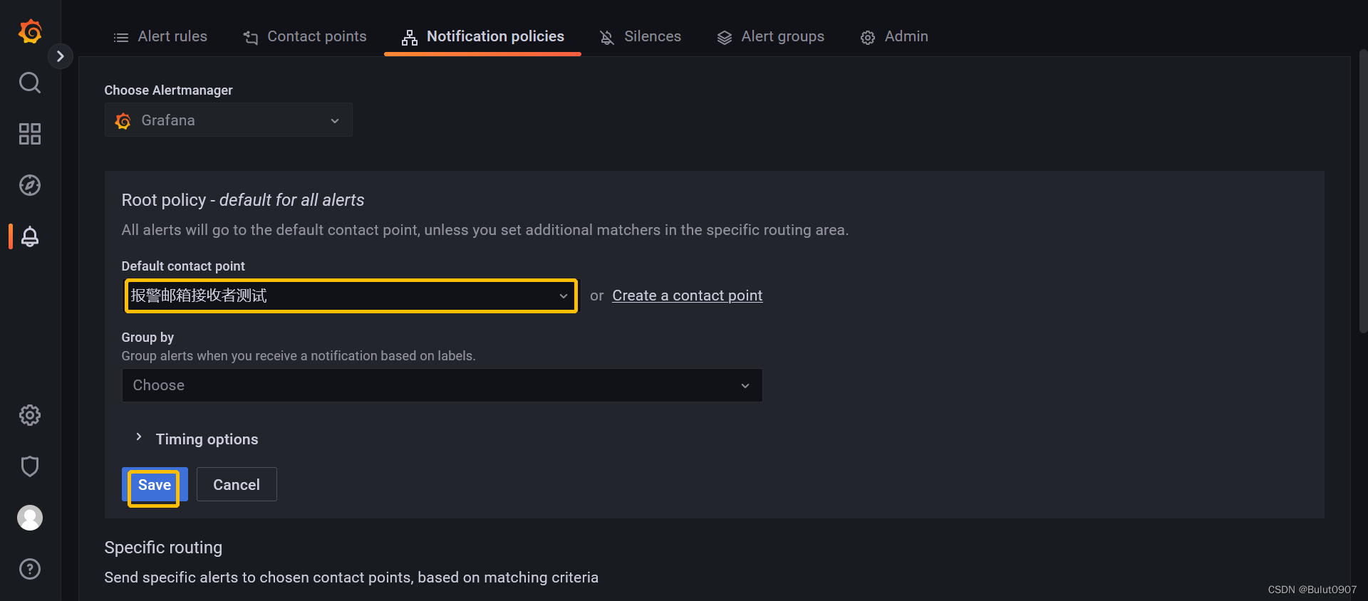 Prometheus系列之Grafana 版本9.0.0 设置Email邮件报警实战_alert evaluation behavior-CSDN博客