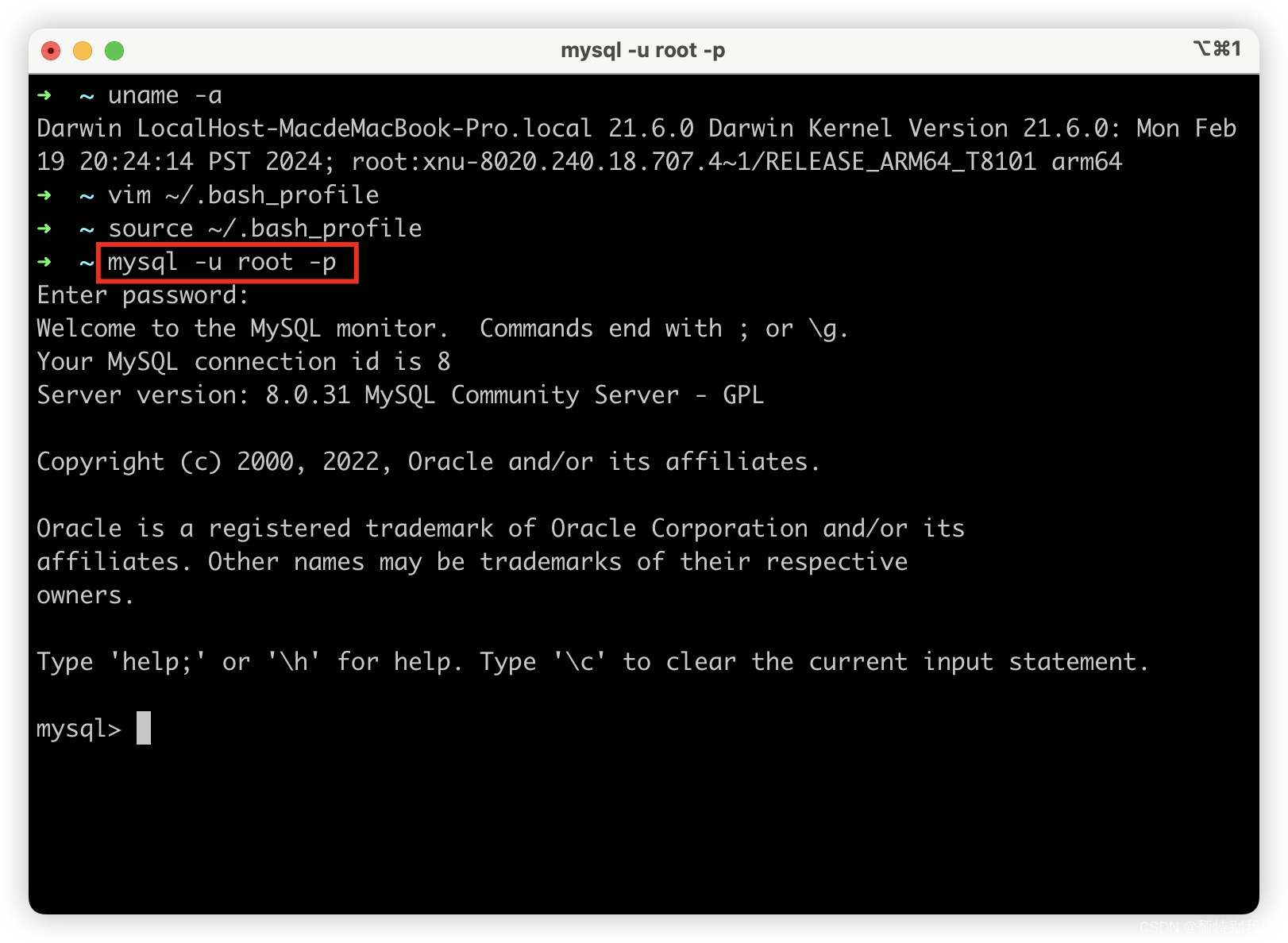 M1 Mac 下载配置运行MySQL(M系列都使用)_mac下载mysql-CSDN博客
