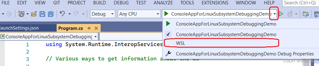 在适用于Linux的Windows子系统(WSL)上运行和调试多平台.NET（.NET Core、.NET5和.NET6）GUI和控制台应用程序_runtimeinformation-CSDN博客