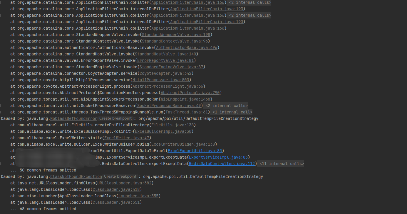 使用easyexcel遇到的问题复现和总结caused By Javalangclassnotfoundexception Orga Csdn博客 2177