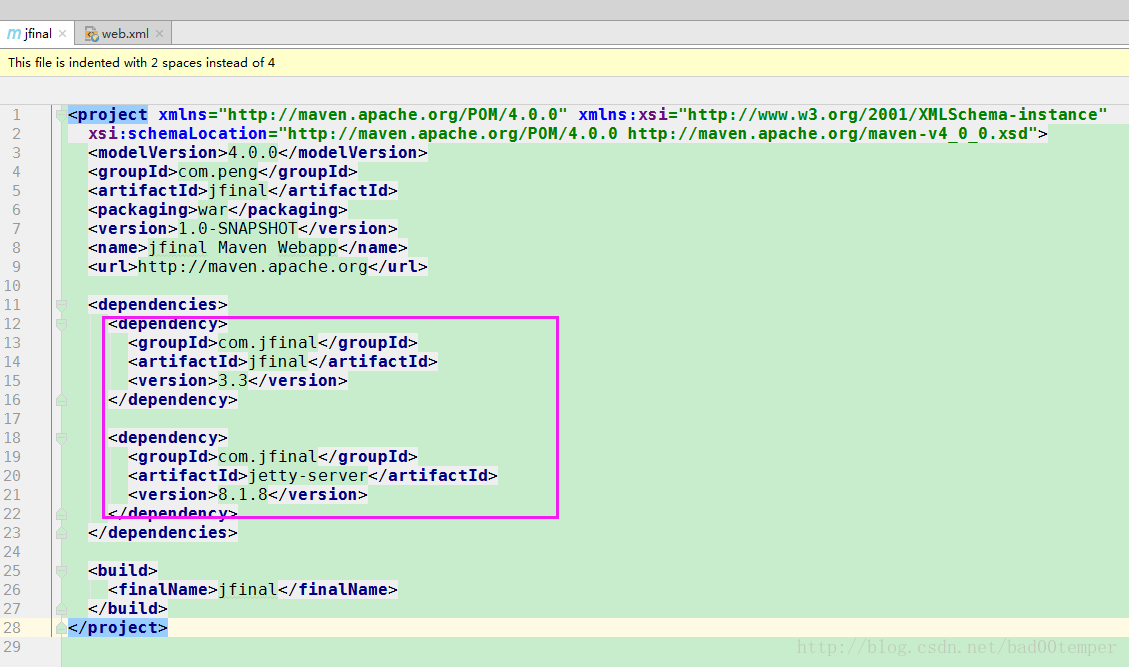 环境搭建创建一个javaweb+maven+Jfinal项目_jfinal +java+maven-CSDN博客