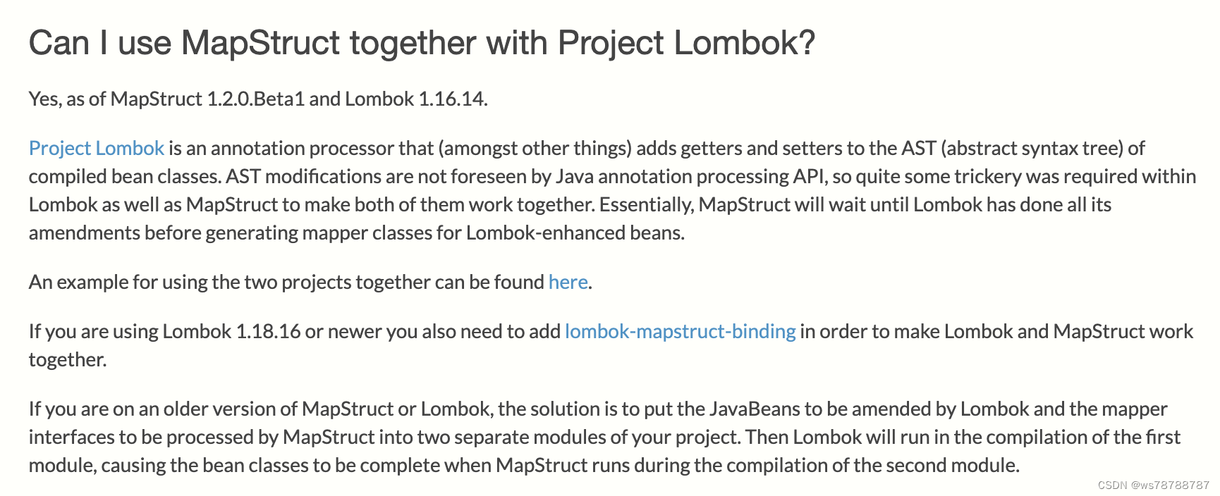 lombok、mapstruct同时使用时；pojo类get、set方法生成失败，mapstruct的实现类生成失败，只是单纯的new一个新对象。_lombok-mapstruct ...