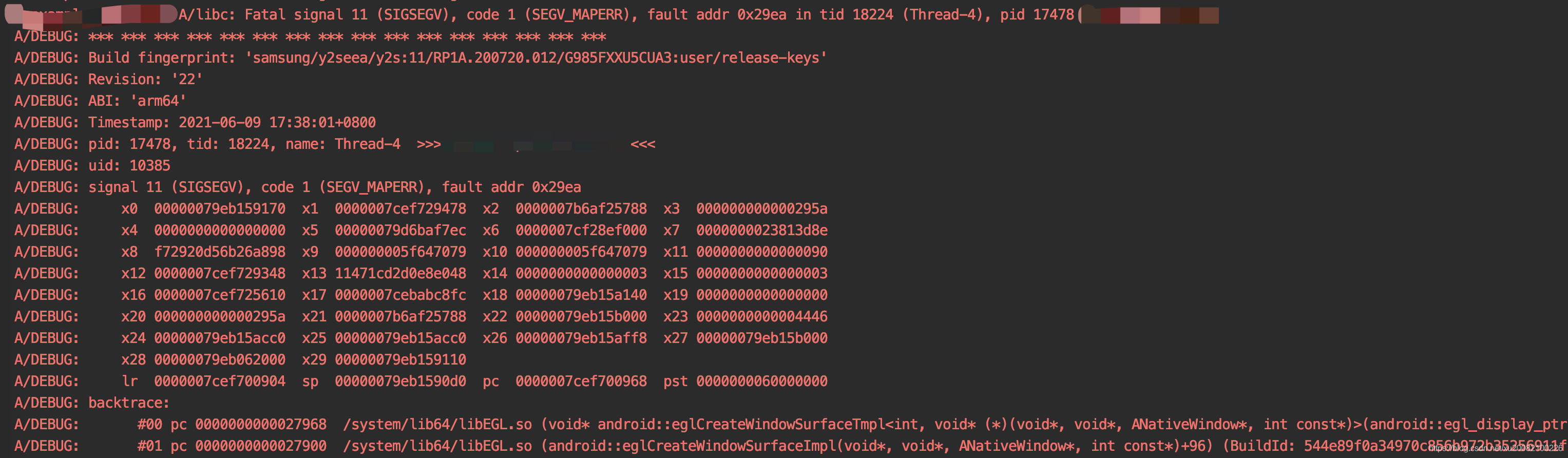 eglCreateWindowSurface崩溃-CSDN博客