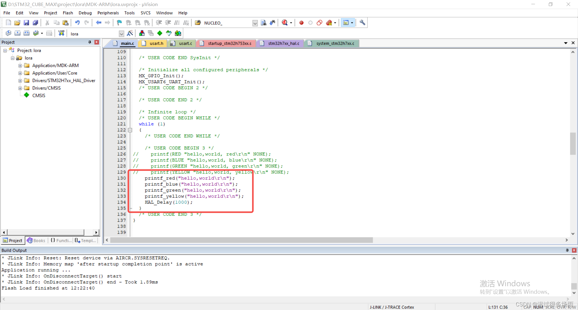 STM32系列之printf彩色打印_stm32 printf-CSDN博客