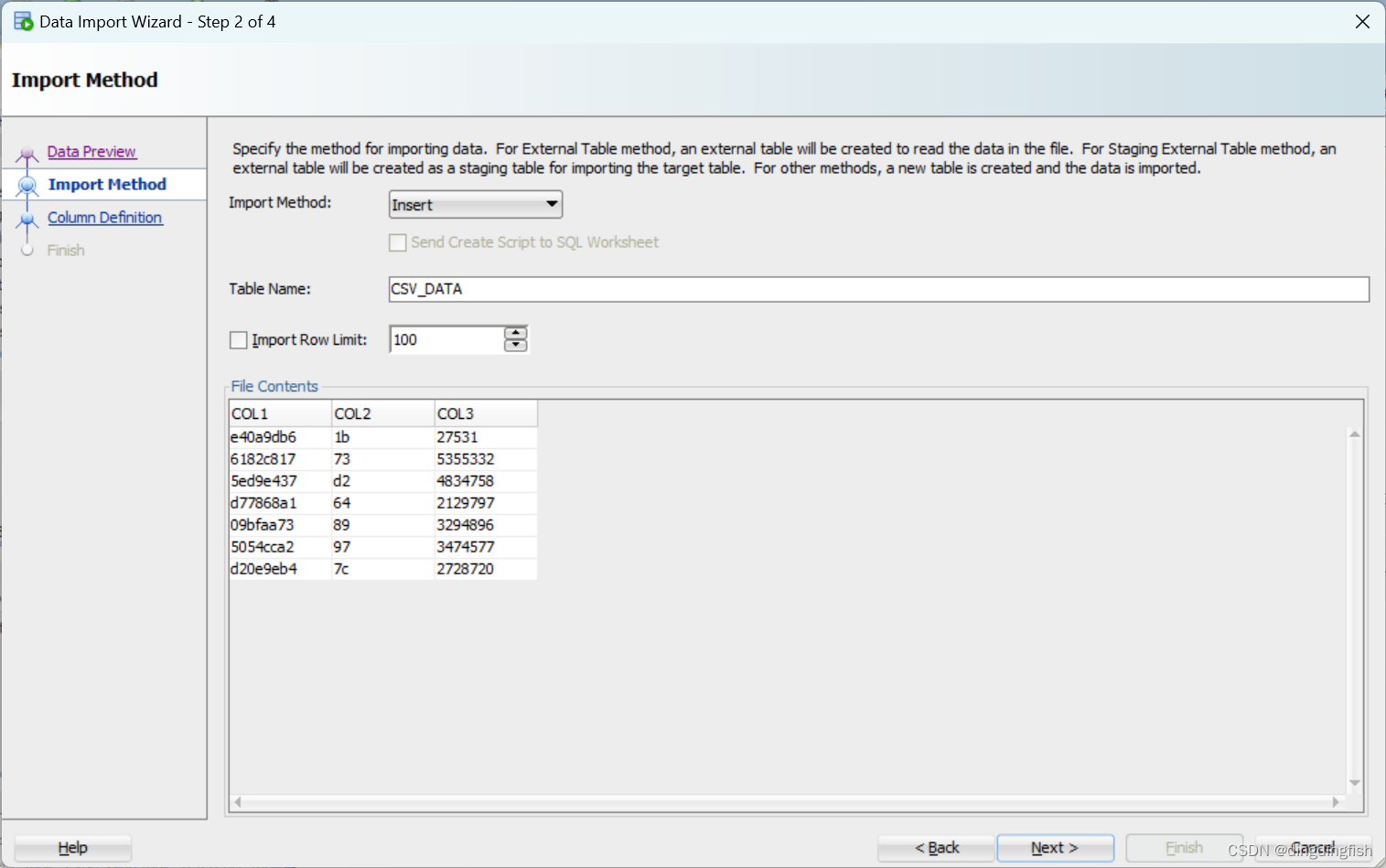 SQL Developer 导入CSV数据_sqldeveloper导入csv文件-CSDN博客
