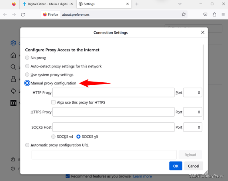 怎麼設置使用流覽器代理-okey proxy_firefox添加okeyproxy-CSDN博客