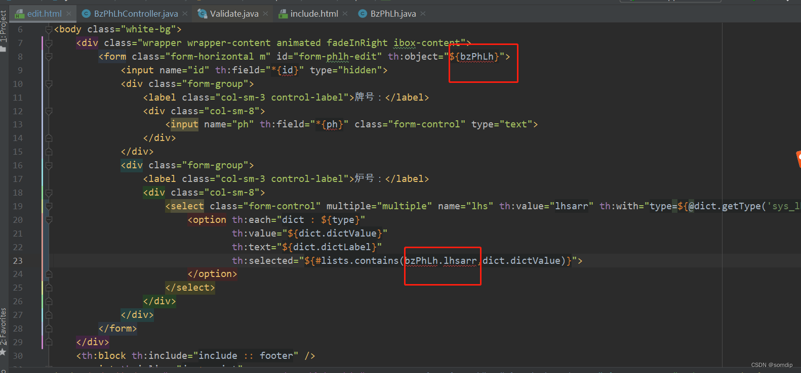 Thymeleaf select回显并选中多个_thymeleaf select选中-CSDN博客