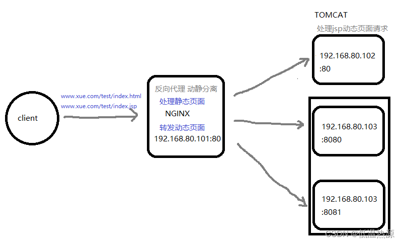 Linux NGINX^Tomcat 负载均衡 动静分离集群_linux 安装负载均衡器-CSDN博客