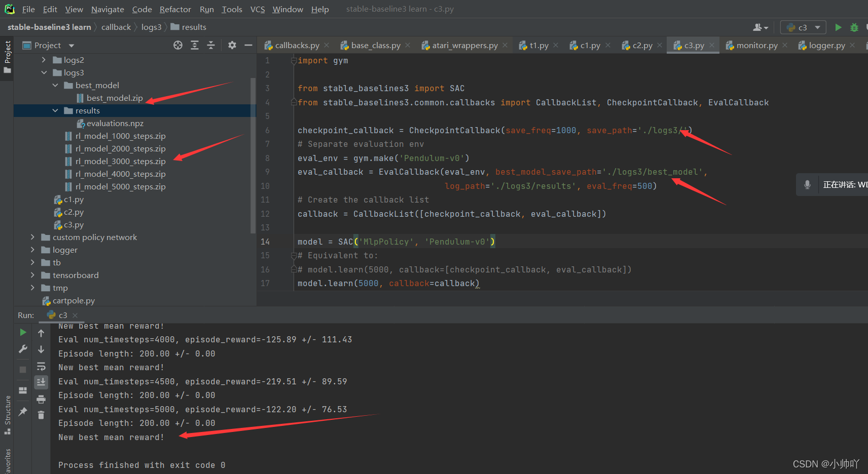 stable-baselines3学习之Callbacks_evalcallback-CSDN博客