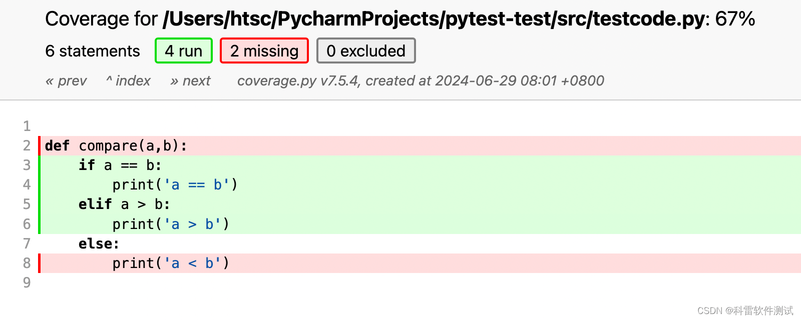 pytest测试框架pytest-cov插件生成代码覆盖率-CSDN博客