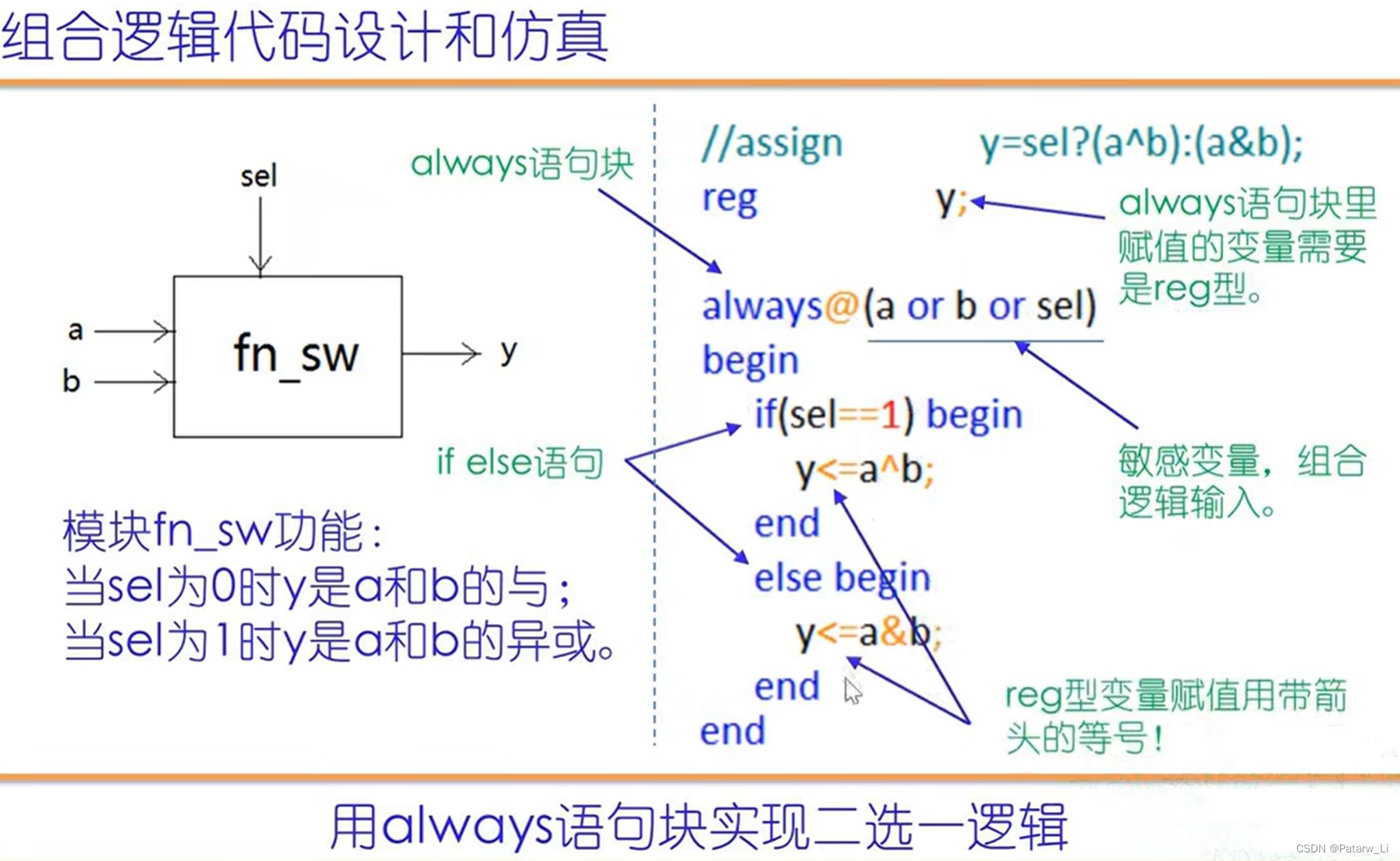 Verilog学习笔记二(多路选择器)case多路选择器 Csdn博客