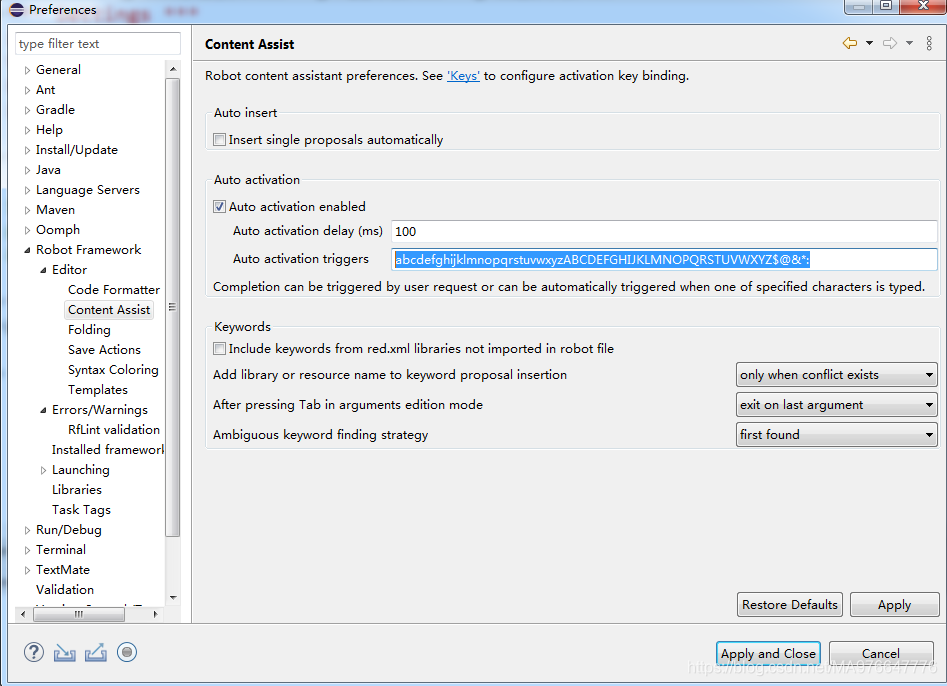 robotframework+eclipse+red环境搭建_eclipse项目创建robot-CSDN博客