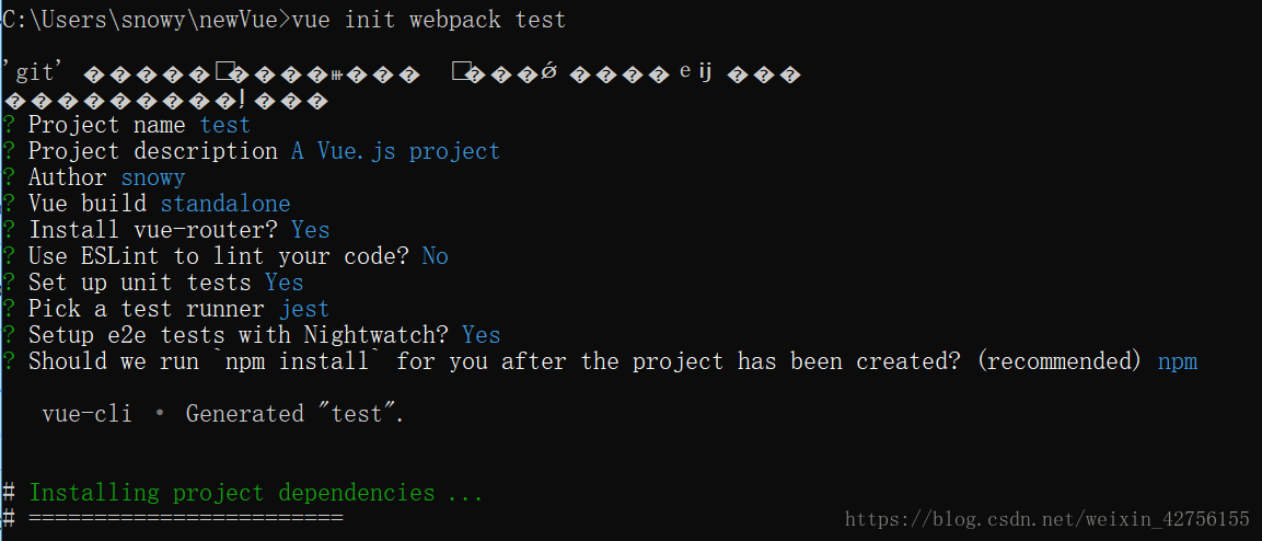 搭建vue脚手架(vue-cli)，创建vue-webpack项目_]使用 vue-cli脚手架搭建web项目,将自己的名字打印在首页上,-CSDN博客