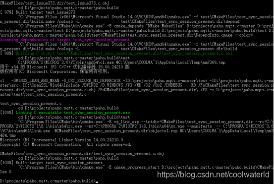 在Windows 下用Visual Studio编译 paho.mqtt.c_paho.mqtt.c-master x86 arm 库的编译 ...