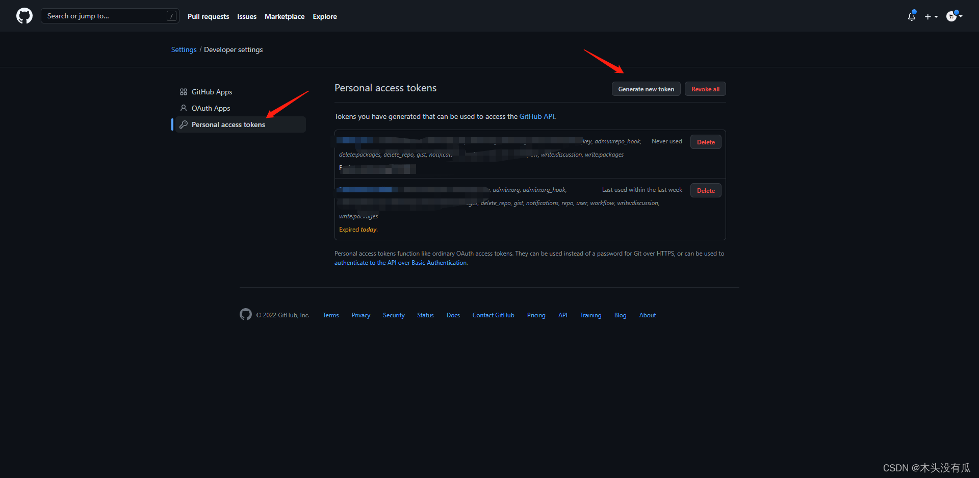 git 令牌生成，解决 remote Support for password authentication was removed on August 13, 2021._git重新安装不能 ...