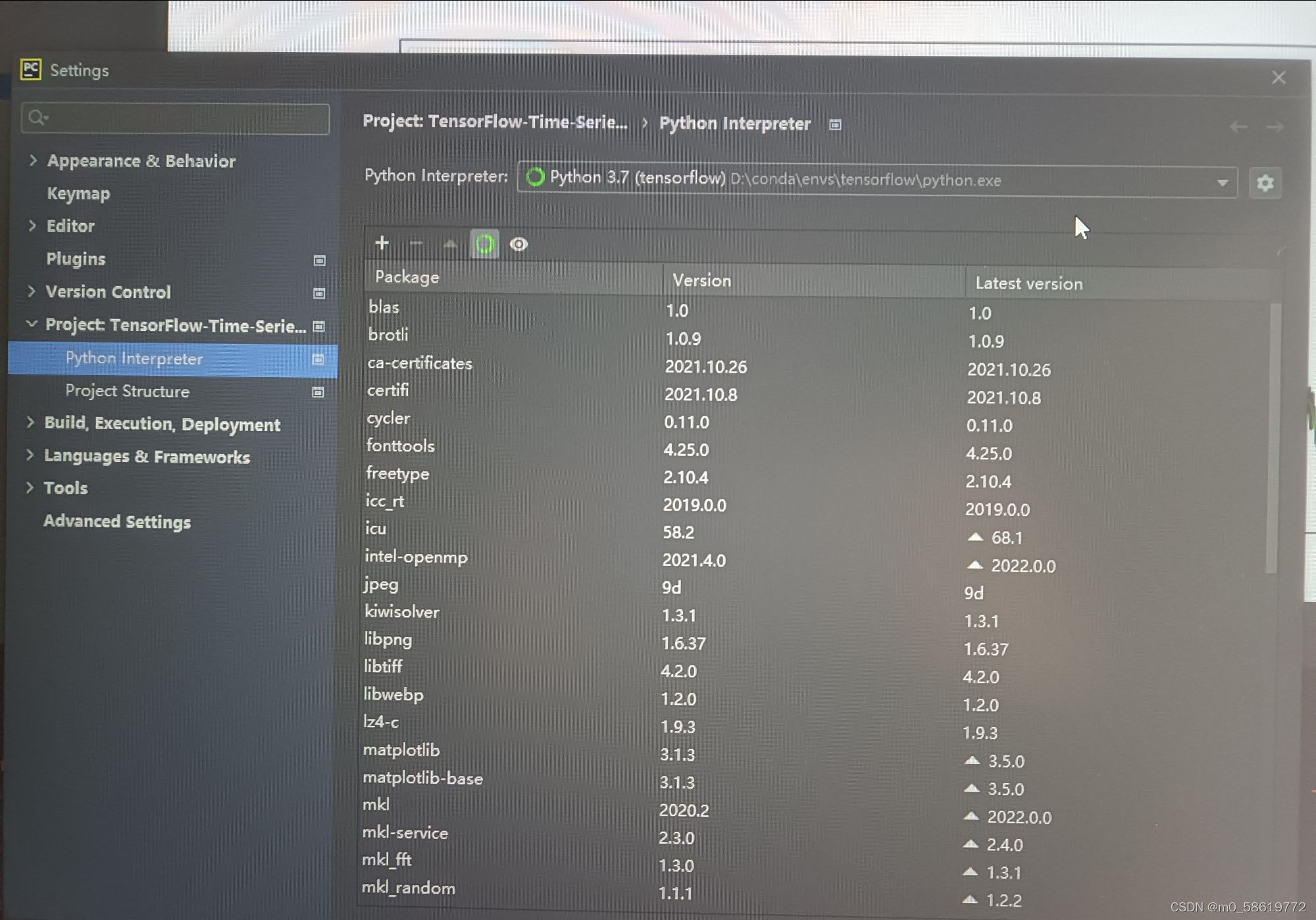 win10+pycharm+Anaconda+Tensorflow+Numpy适用于机器学习下的安装版本和安装流程_python3.7 tensorflow1.15.0对应的pandas版本 ...