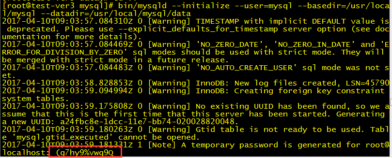 linux下安装mysql问题：mysqld_safe mysqld from pid file usrlocalmysqldatamysql.pid ended_mysqld from ...