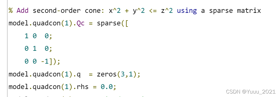 MATLAB+Gurobi: 求解bilinear问题 & General QP_qrow,qcol ,qval ,q-CSDN博客
