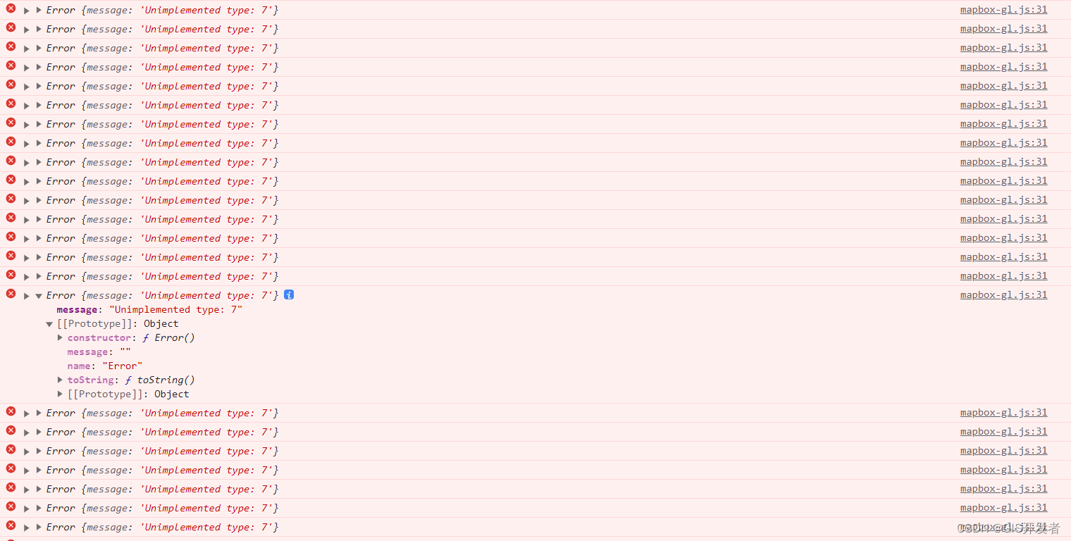 MapBox GL JS出现“Unimplemented type: 7”问题的解决办法-CSDN博客