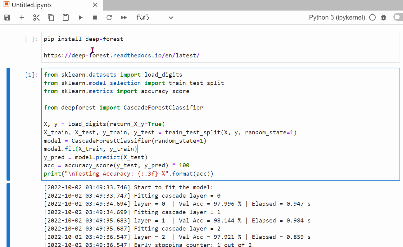 深度森林deep-forest | ImportError: cannot import name ‘_joblib_parallel_args‘ from ‘sklearn.utils ...