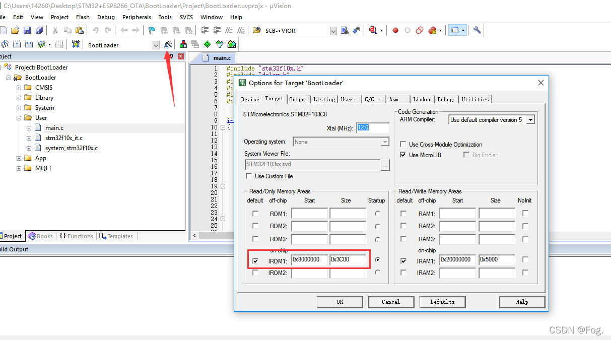 STM32+ESP8266(ESP-12F)实现在线OTA升级(腾讯云物联网)_stm32f103 esp8266 flash ota-CSDN博客