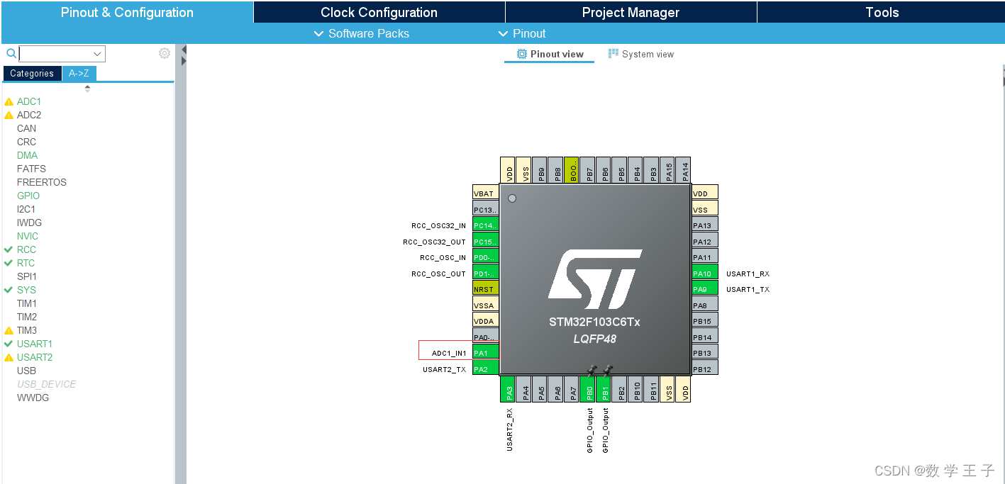 STM32单片机采集模拟电压转换为数字信号（stm32cubemx+keil+proteus+c)_数字信号转换成电压-CSDN博客