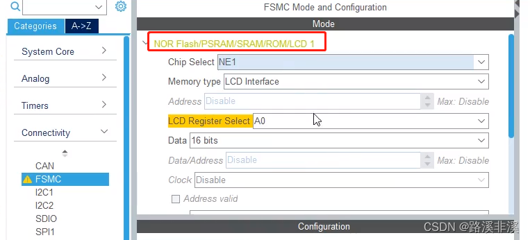 STM32实战总结：HAL之FSMC控制TFT-LCD_stm32hal库fsmc-CSDN博客