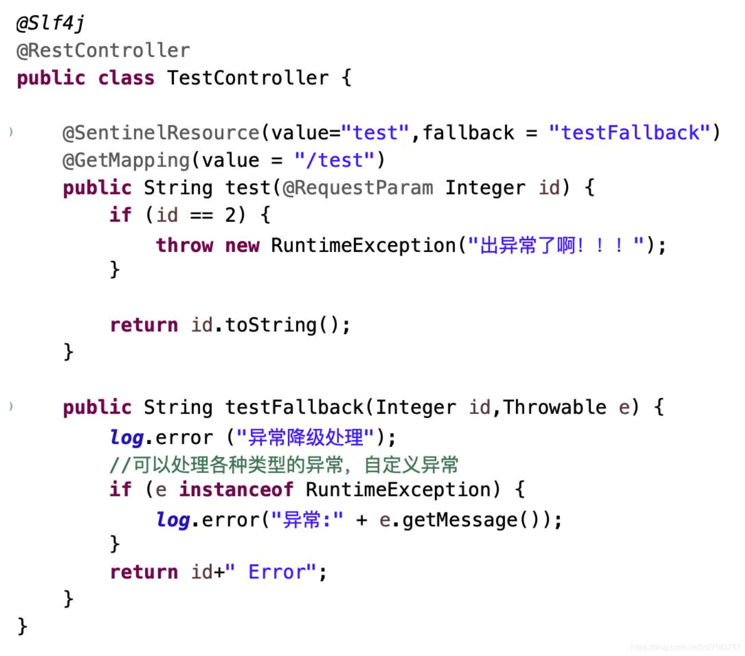 Sentinel中有时候会搞乱的blockHandler与fallback_sentinel fallback-CSDN博客