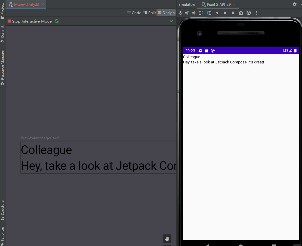 【Android-JetpackCompose】1、实战聊天界面：@Compose 可组合函数、用 Row() 和 Column() 设计布局、MaterialDesign 样式、列表、动画 ...