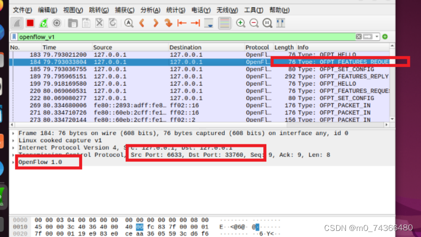 OpenFlow协议分析实践_mininet openflow-CSDN博客