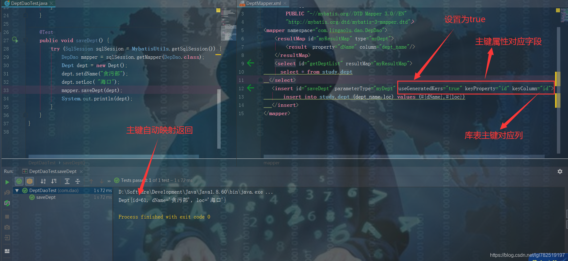 mybatis插入语句返回主键（useGeneratedKeys=“true“）_mybatis插入语句返回指定字段-CSDN博客