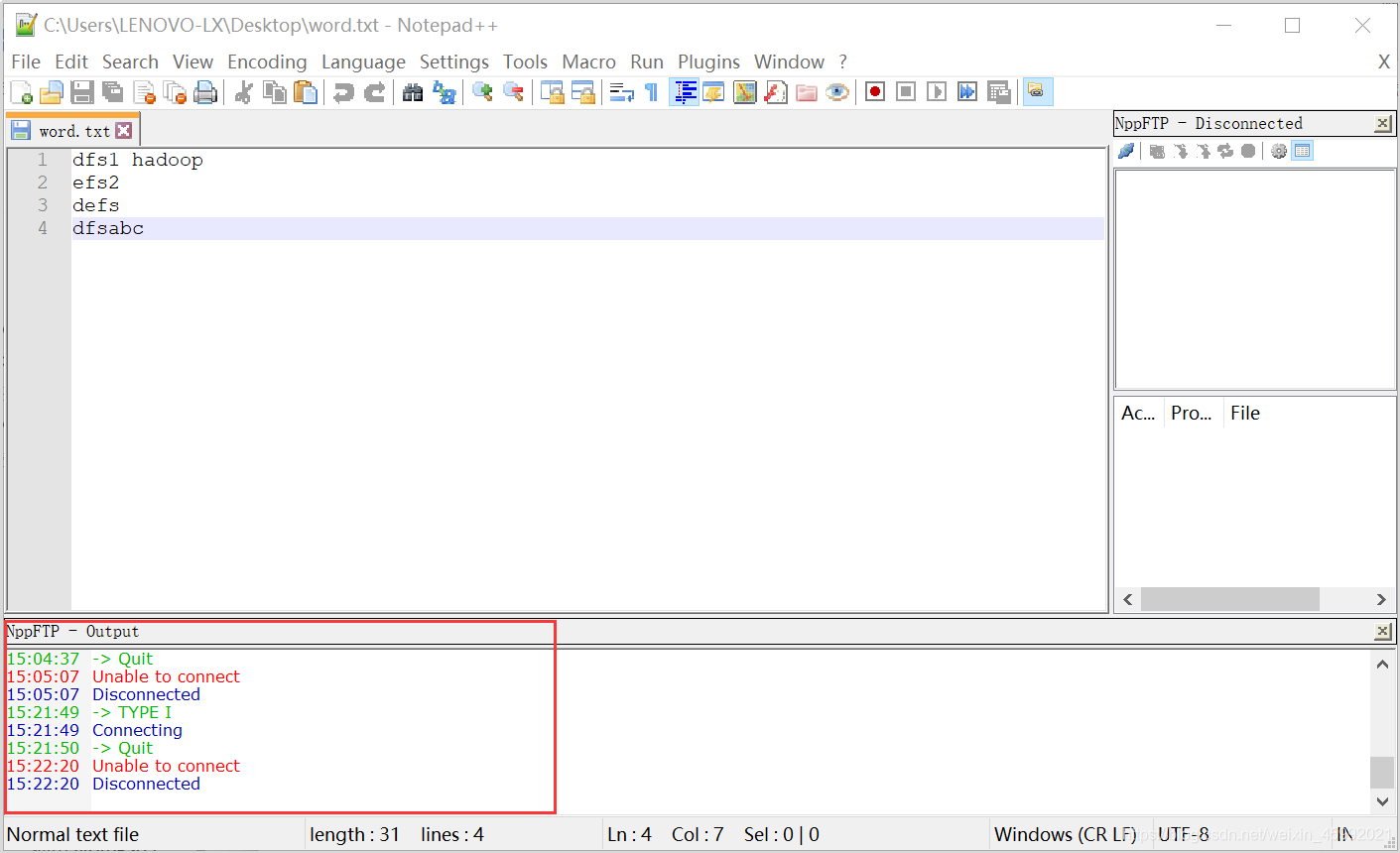 NppFTP-Disconnected_notepad连接虚拟机显示disconnected是怎么回事-CSDN博客