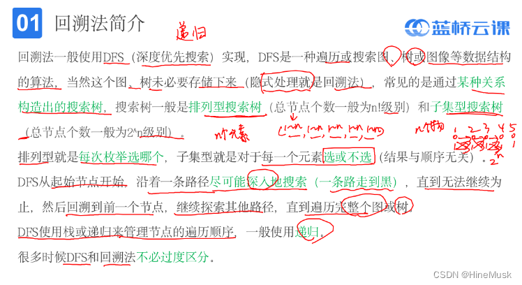 算法课程笔记——DFS基础&回溯_dfs return-CSDN博客