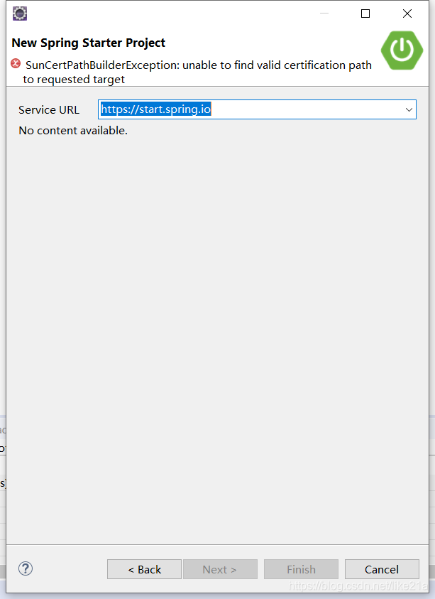 SunCertPathBuilderException: unable to find valid certification path to requested target_eclipse ...