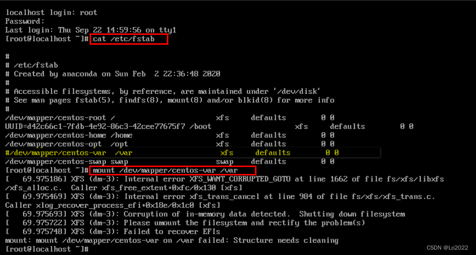 linux运维之磁盘挂载修改_liunx 进安全模式 修改磁盘挂载-CSDN博客