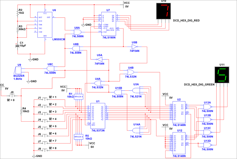 实验三、8人智力竞赛抢答电路设计_八人抢答器电路原理图-CSDN博客
