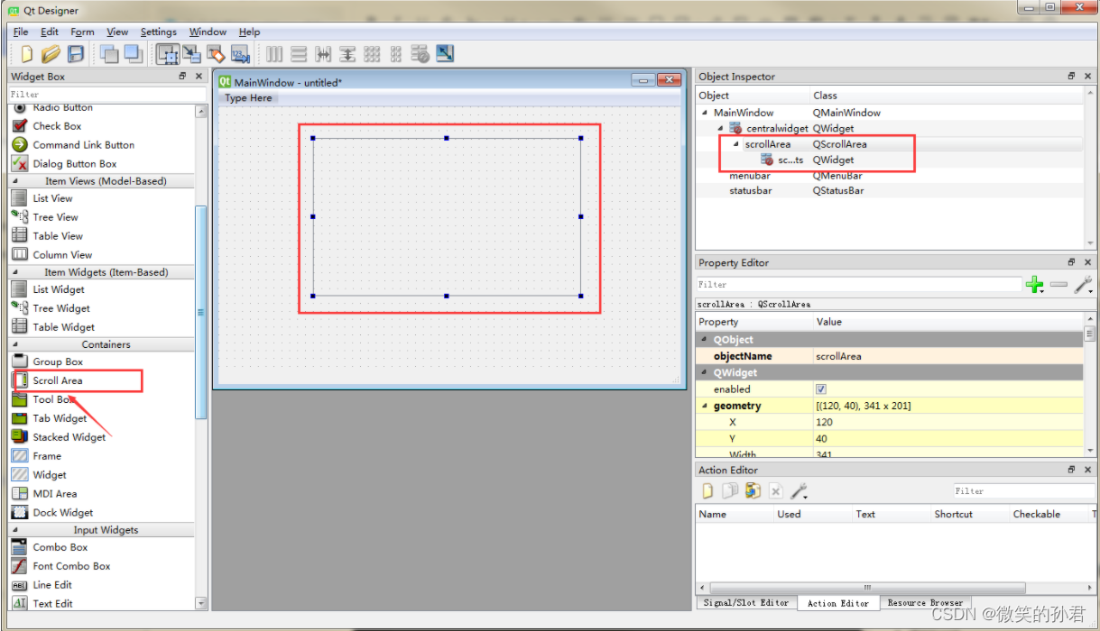 PyQt利用QScrollArea+QGridLayout制作一个滑动的Grid布局（QT Designer）_qsscrollarea设置网格布局 pyqt-CSDN博客