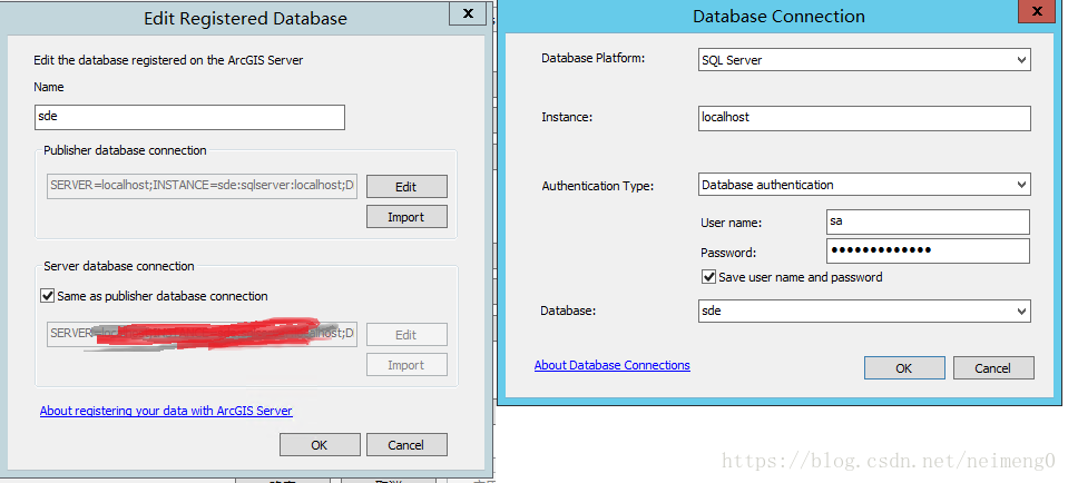 Arcgis 发布服务，无法添加 Feature Access。报错：00090 : requires a registered database_feature service ...